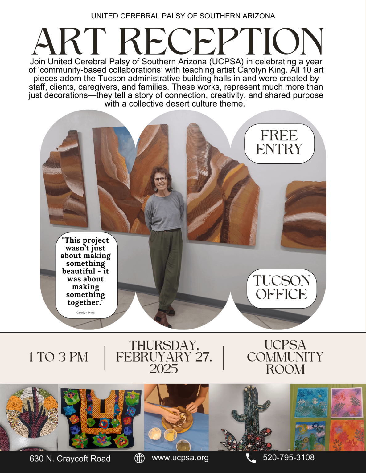 Art Reception Feb 27, 2025 1pm-3pm - UCPSA